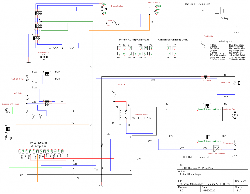 1986 Suzuki Samurai Wiring Harness